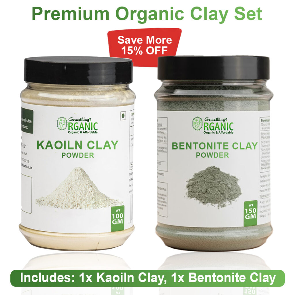 Pack Of 2 Kaolin Clay Powder-100GM + Bentonite Clay Powder-150GM | 100% ...