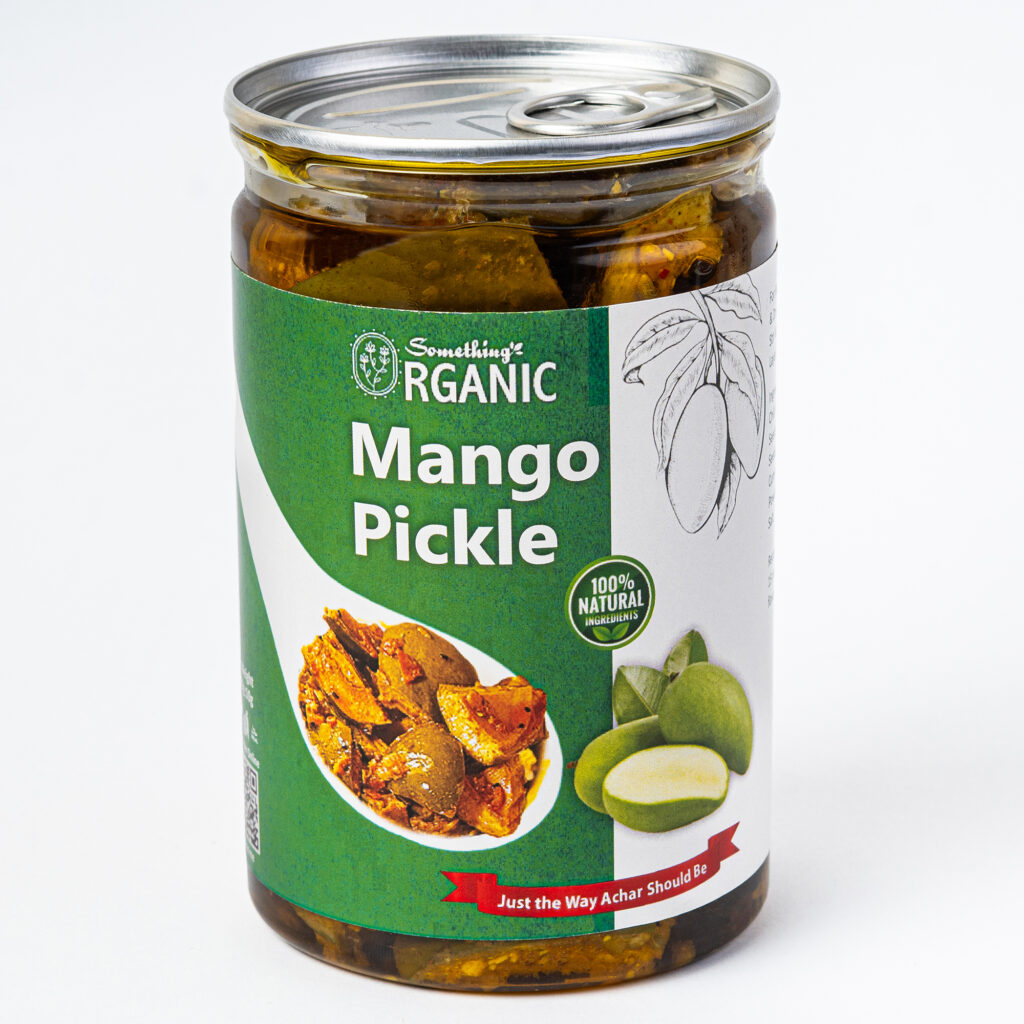 Mango Pickle | Aam Ka Achar | Achaar 500 Grams PetCan - Some Thing Organic