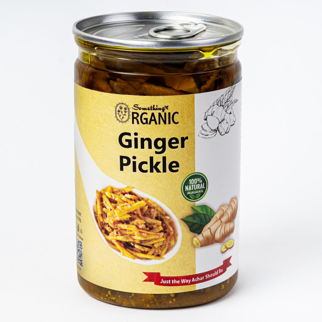 Ginger Pickle: Spicy and Tangy Delight - 500 grams PetCan - Some Thing ...